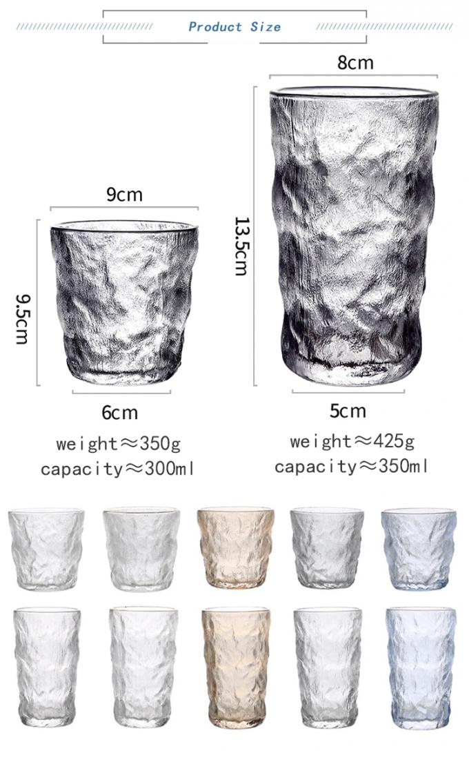 Free Sample Glacier Pattern Wine Glass Tumbler Frosted Pink Color ...