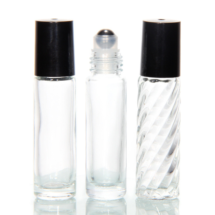Clear Mini Rollerball Bottles Refillable Roll On Bottle 10Ml