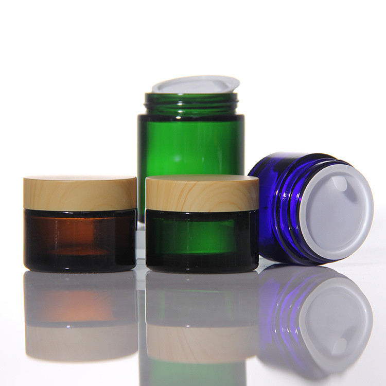Glass Cream Jars 60ml 100ml Airless Pump Cream Jar Container 50 Gm ODM